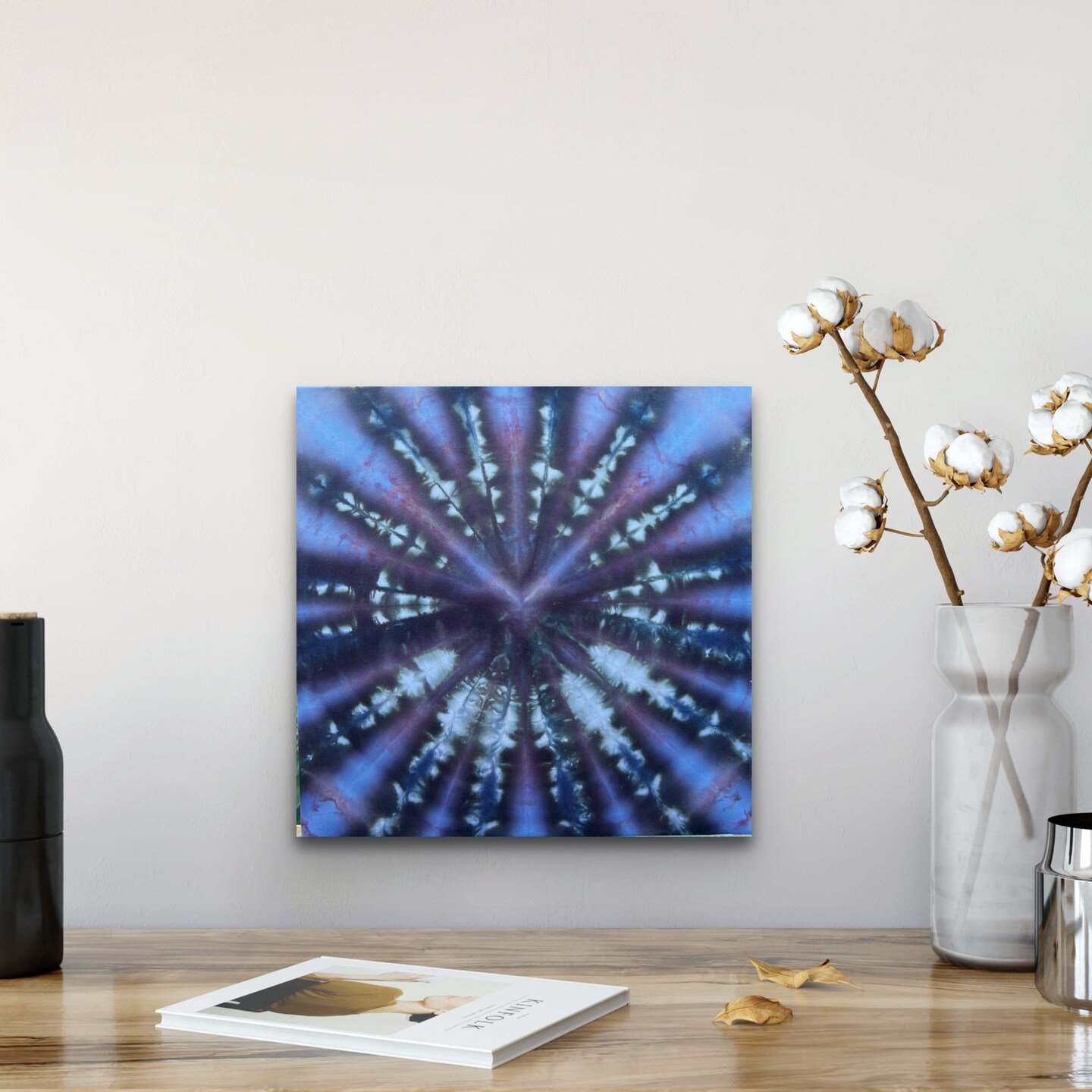 CeLESTIAL TiE DYE 14x14 Square Modern Magnetic MeMO BoARD Small Batch ...