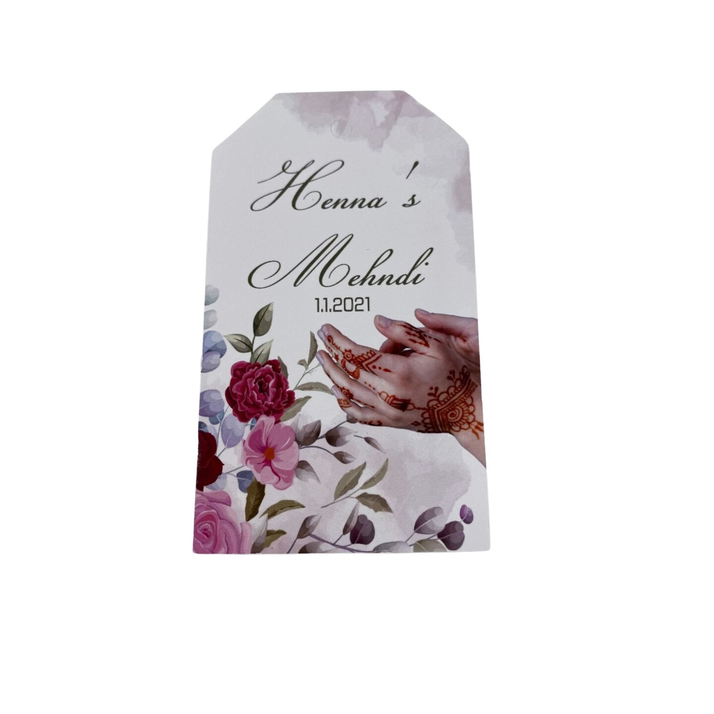 16 Customized Wedding Tags, Hena Gift Tags, Indian Wedding Favor, Mend ...