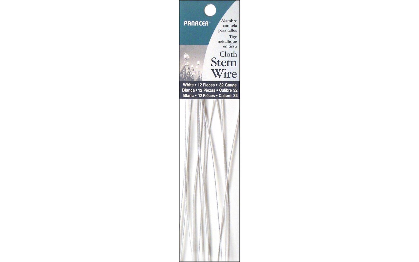 Panacea Cloth Wire Pkg 18" 32 Ga 12pc White | Michaels