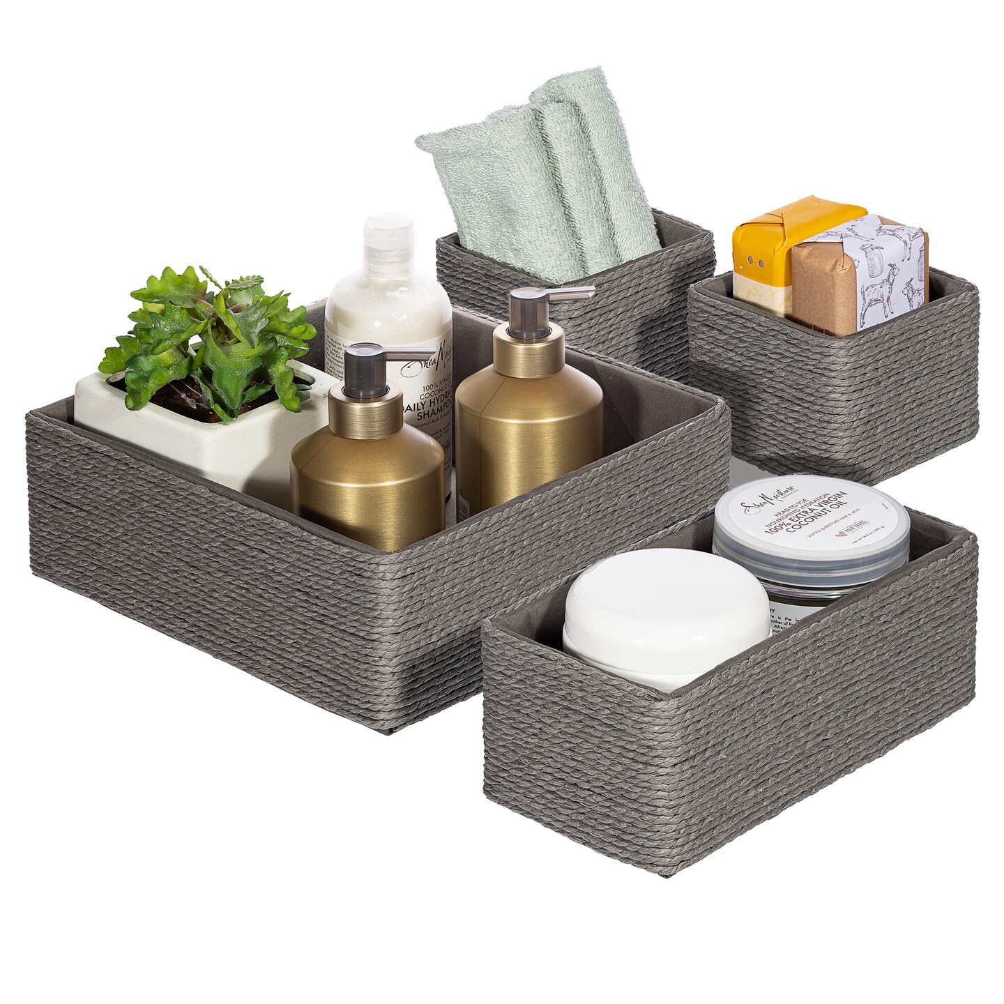 Sorbus Storage Baskets - Woven Paper Rope Material - Set of 4 | Michaels