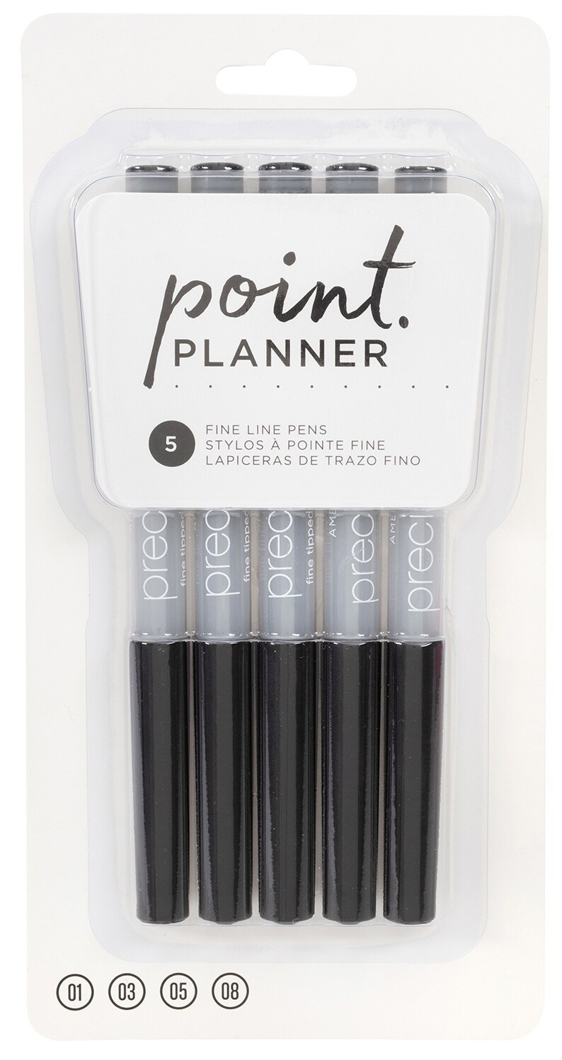 AC Point Planner Fine Line Pens 5/Pkg | Michaels