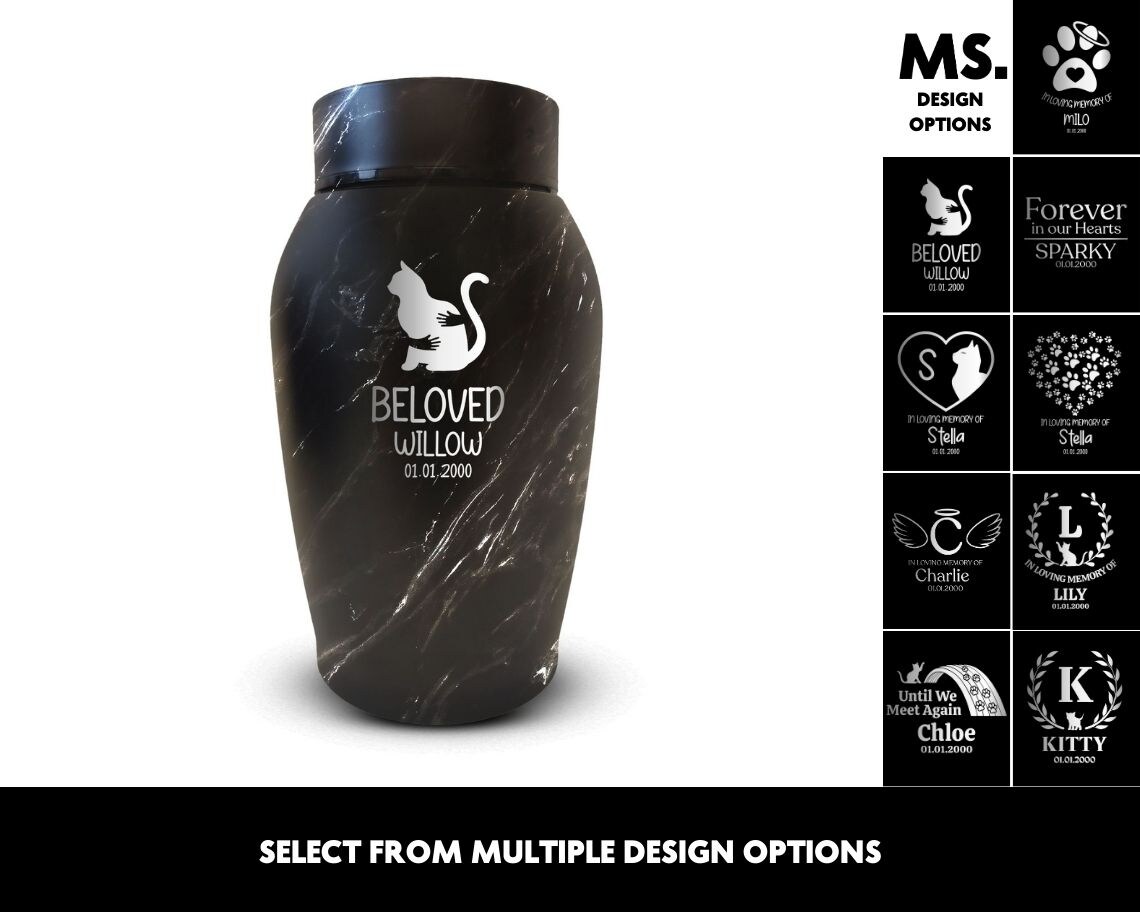 Custom Pet Urn for Cats Cremation Ashes Personalized Cat Urn for Pet ...