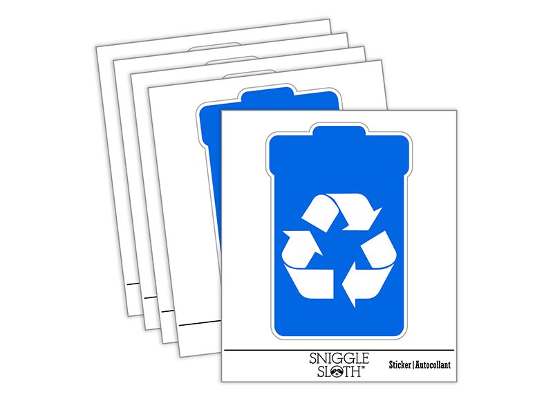 Recycle Can Solid Waterproof Vinyl Phone Tablet Laptop Water Bottle ...