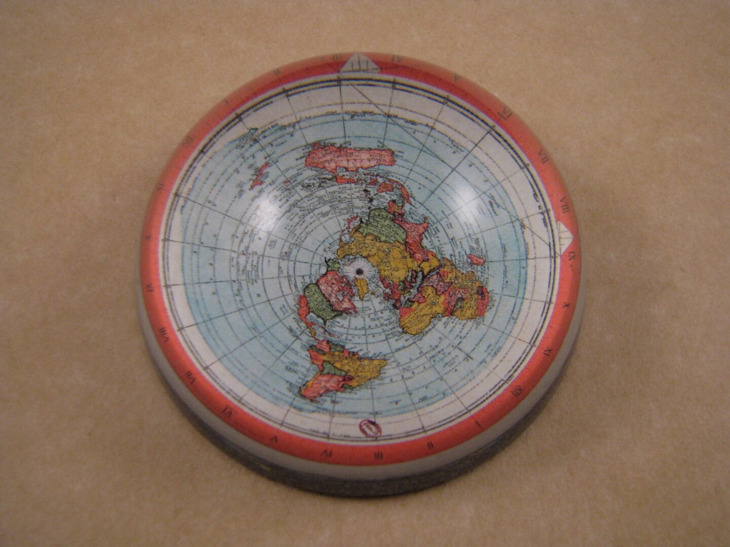 World Map Dome, Map Paperweight, Map Dome, Flat Map Dome, Medium Glass ...