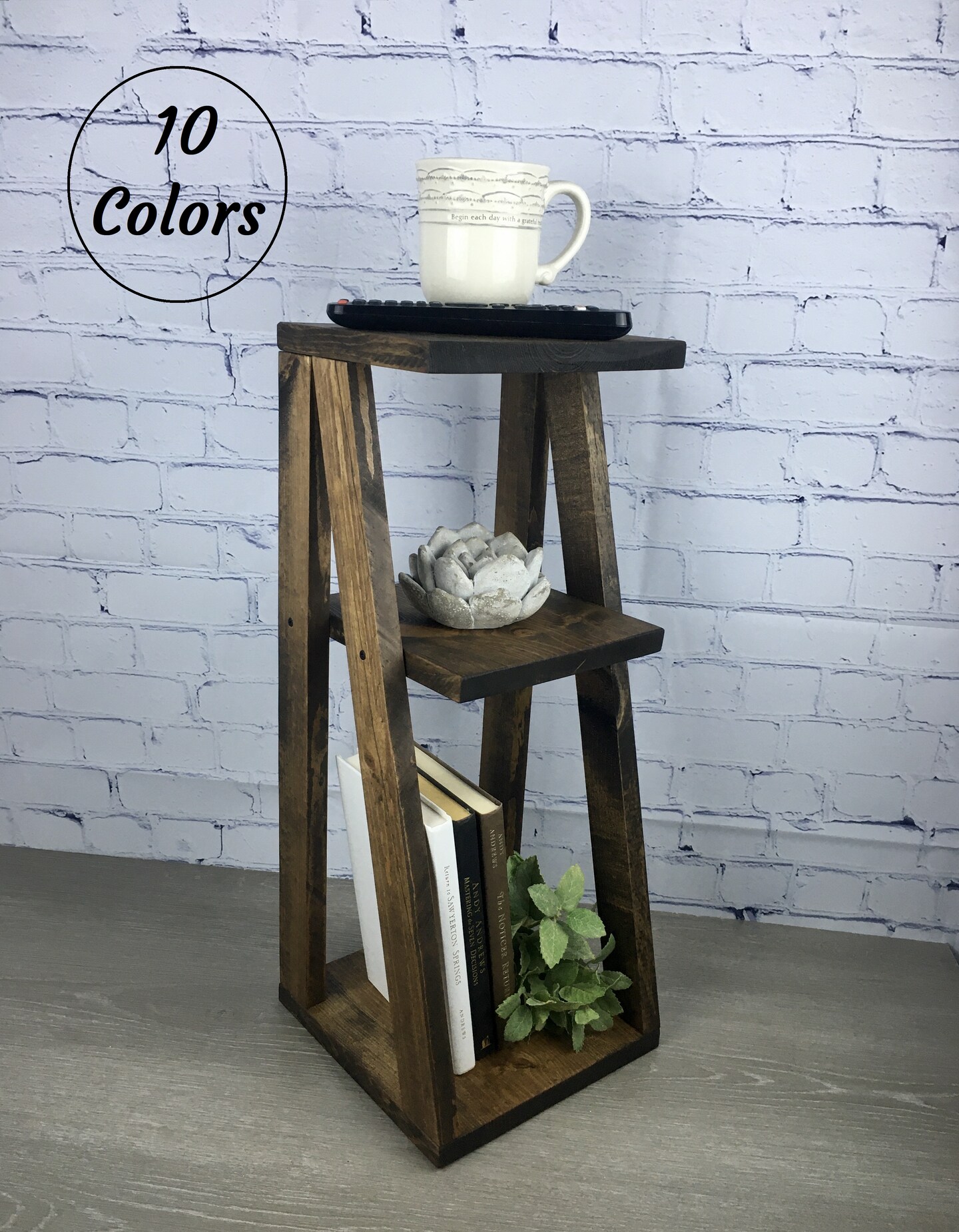 Small Wooden Side Table or Nightstand with Shelf | MakerPlace by Michaels