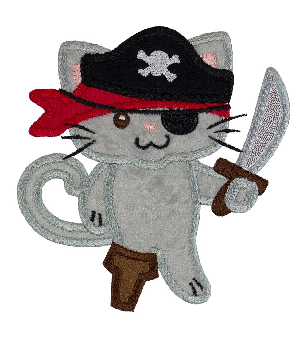 Pirate Kitty Cat Sew or Iron on Patch | MakerPlace by Michaels