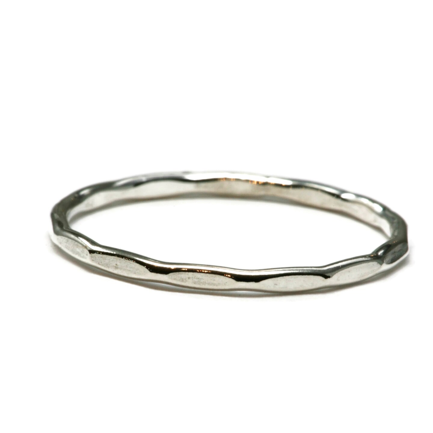 Argentium Silver Hammered Stacking Rings by Salish Sea Inspirations ...
