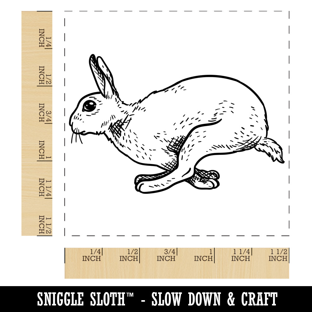 Jumping Running Rabbit Self-Inking Rubber Stamp Ink Stamper | Michaels