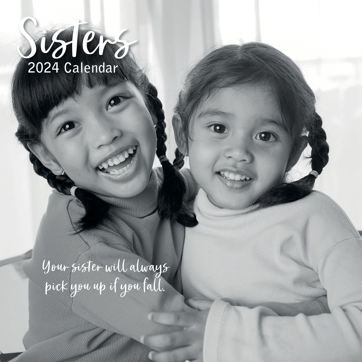 2024 Square Wall Calendar, Sisters, 16-Month Lifestyles Theme with 180 ...