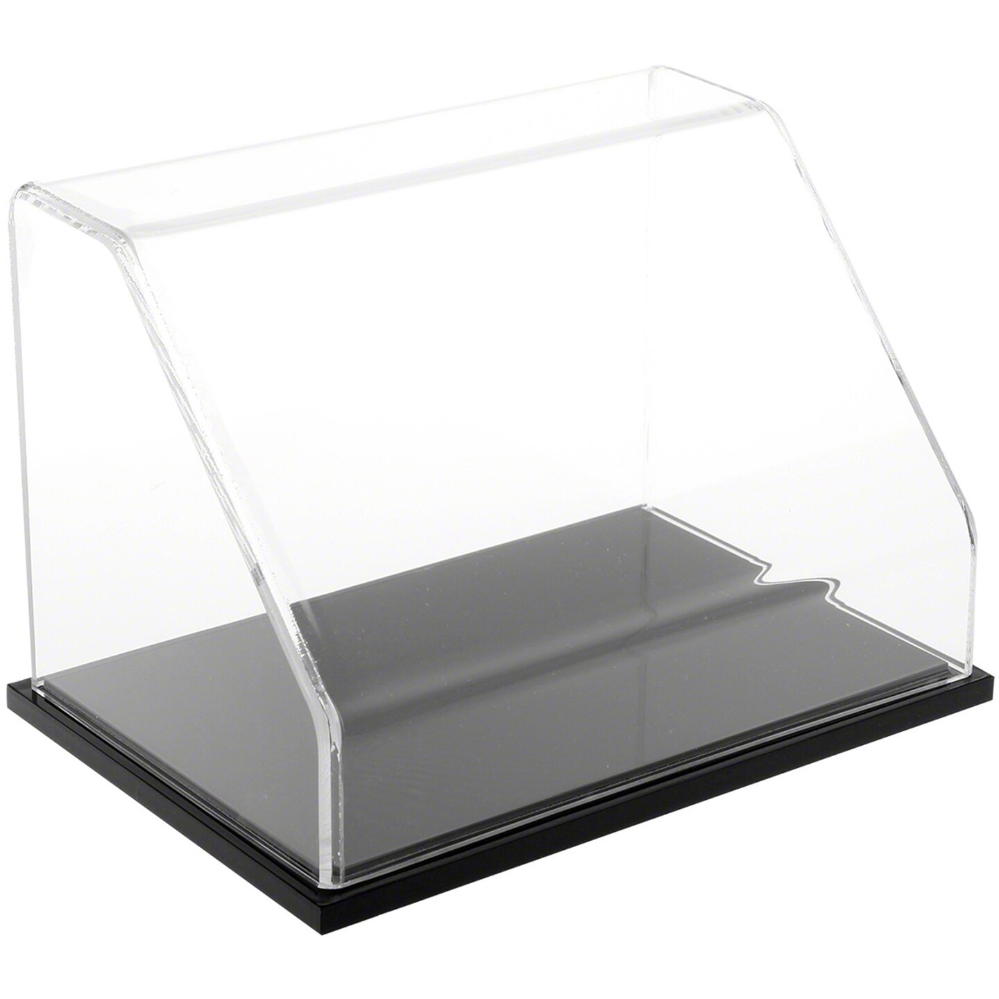 Plymor Clear Acrylic Slanted Front Display Case, 9" W x 6" D x 6" H ...