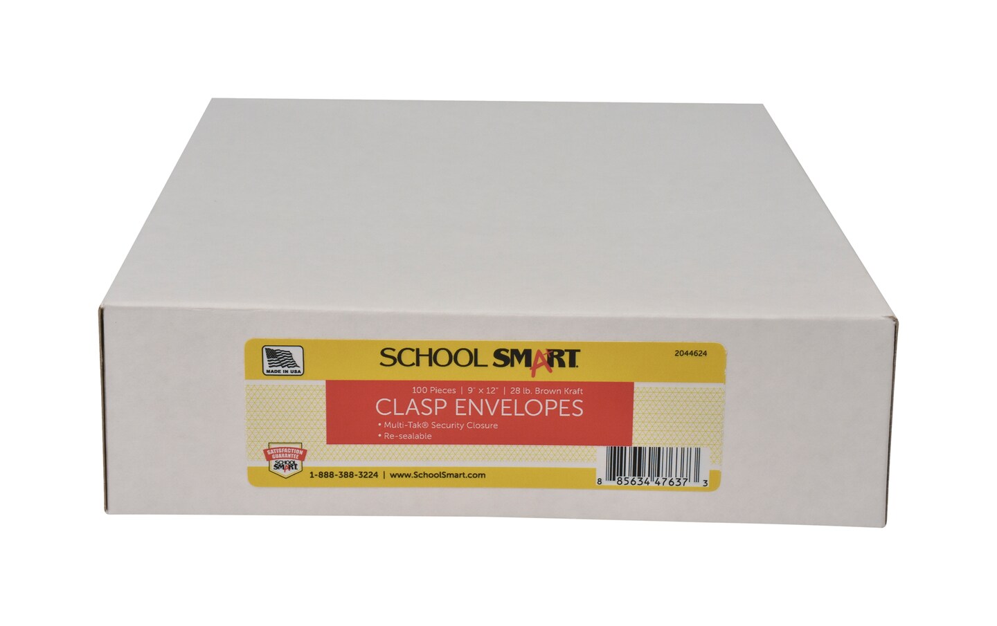 School Smart Multi Tak Clasp Envelopes, 9 x 12 Inches, Kraft Brown, Box ...