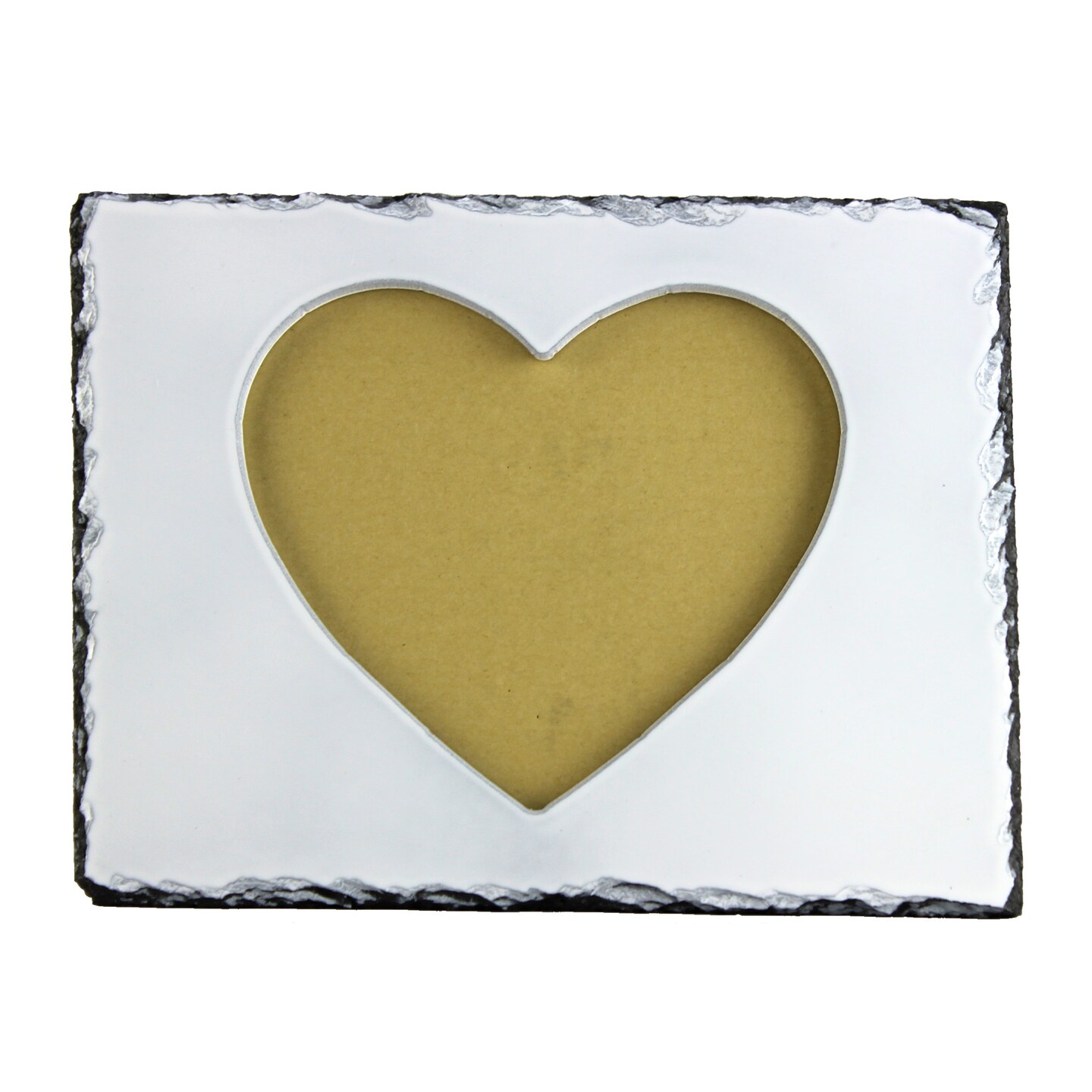 SubliSLATE Sublimation Slate Blank, Heart Cut-Out PictureFrame with ...