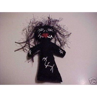 Voodoo Poppet Black Doll Handmade Voodoo Doll Witches Poppet, Magical ...