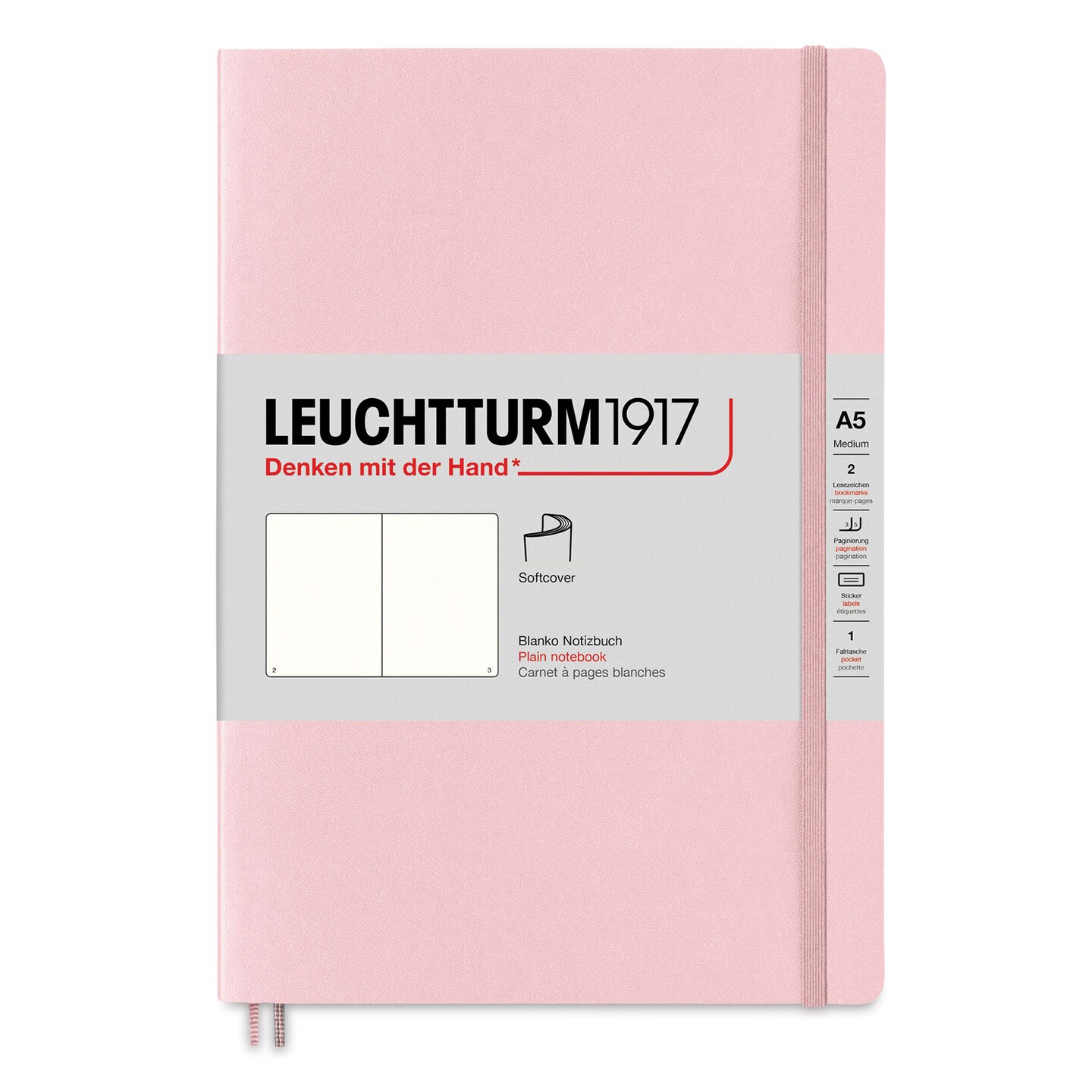 Leuchtturm1917 Blank Softcover Notebook - Powder, 5-3/4" x 8-1/4 ...