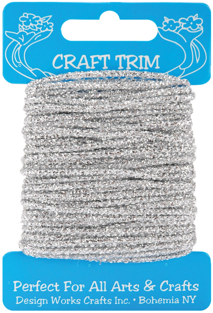 Design Works Craft Trim 10yd-Glitter Silver | Michaels