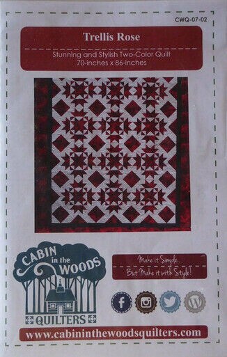 Pattern~Trellis Rose~Stunning and Stylish Two-Color Quilt | Michaels
