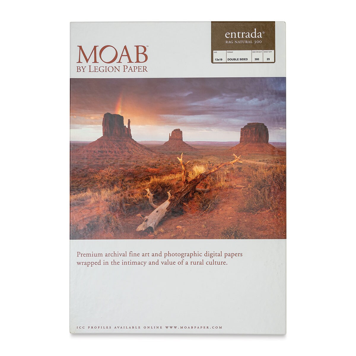 Legion Moab Entrada Digital Rag Paper - 13" x 19", Natural, 300 gsm ...