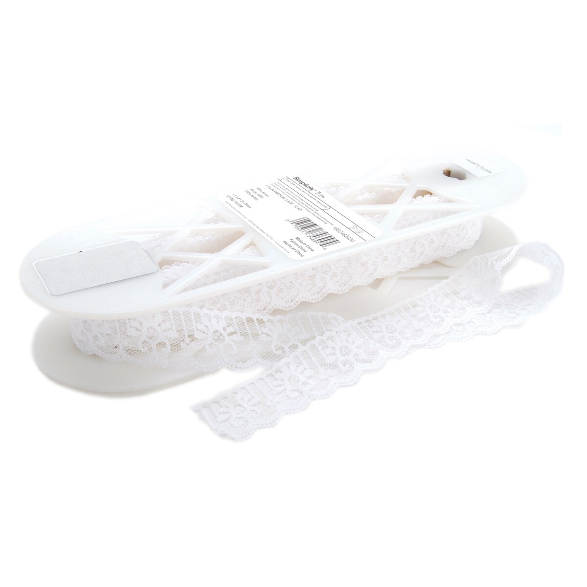Simplicity Vertical Lace 1-1/4"X12yd-White | Michaels