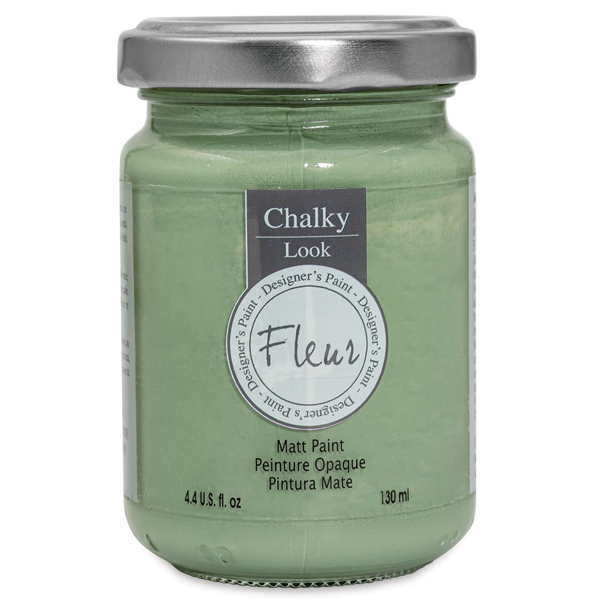 Fleur Chalky Look Paint - Welcome Green, 4.4 oz jar | Michaels