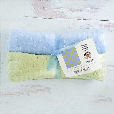 Minkee 20 11 Inch Squares Quilt Kit Set Green and Blue by Benartex ...