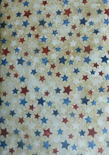 Northcott Stars & Stripes~FLANNEL Stars on Beige~20159-30 Cotton Fabric ...