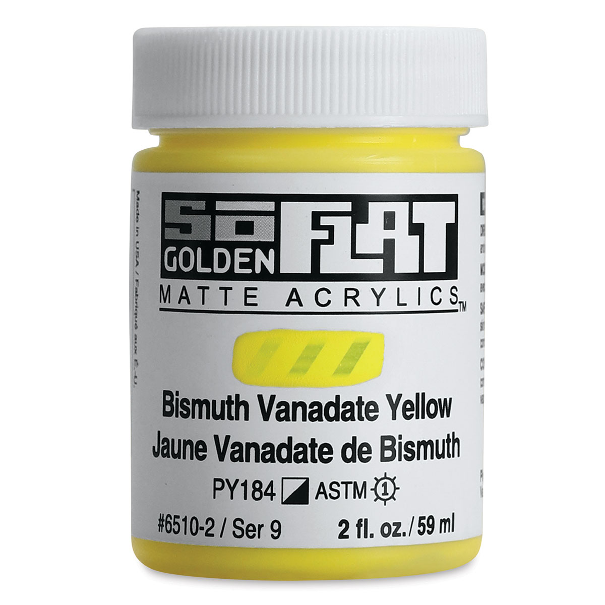 Golden SoFlat Matte Acrylic Paint - Bismuth Vanadate Yellow, 59 ml, Jar ...