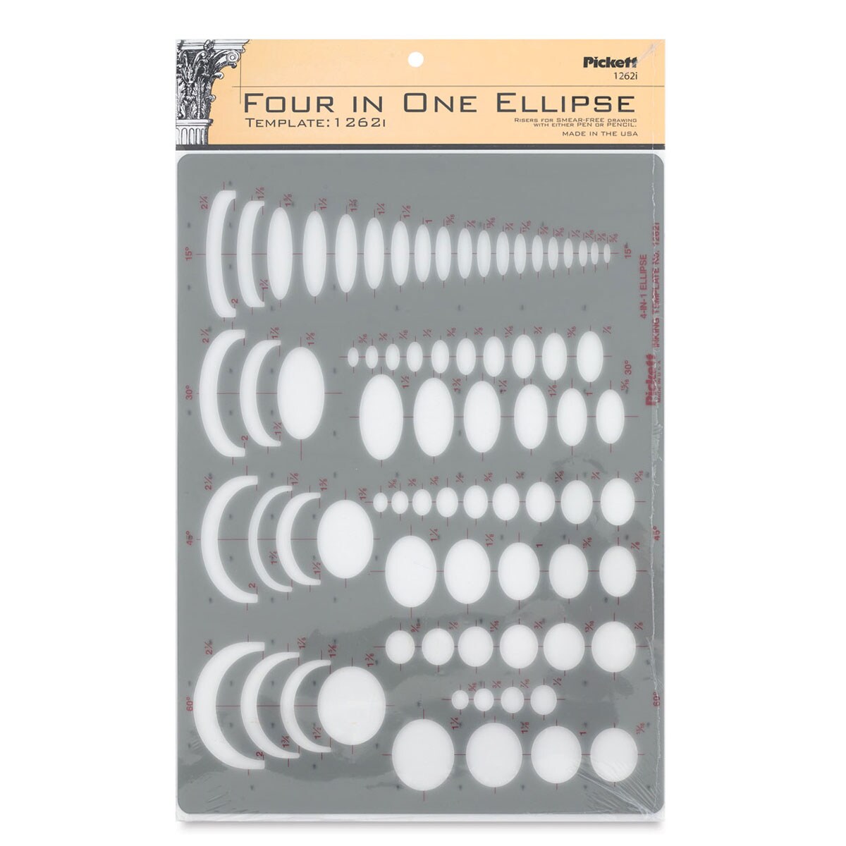 Chartpak Pickett Template - 1262i 4-in-11 Ellipse | Michaels