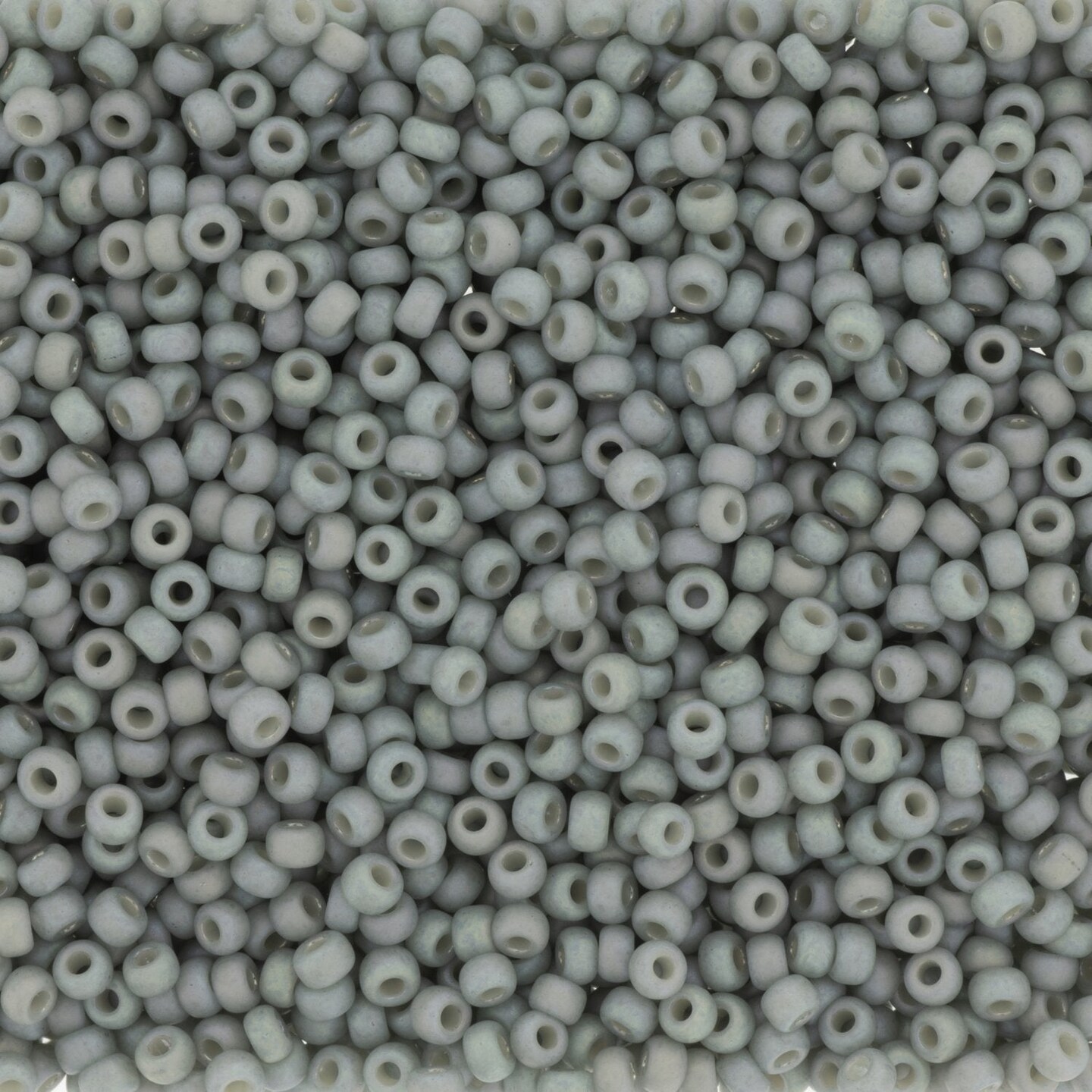 Miyuki 11 Round Seed Bead, 11-4705, Matte Opaque Glazed Shark Fin AB ...
