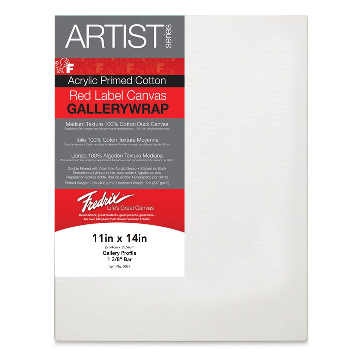 Fredrix Profile Cotton Canvas - 11" x 14", Gallerywrap | Michaels