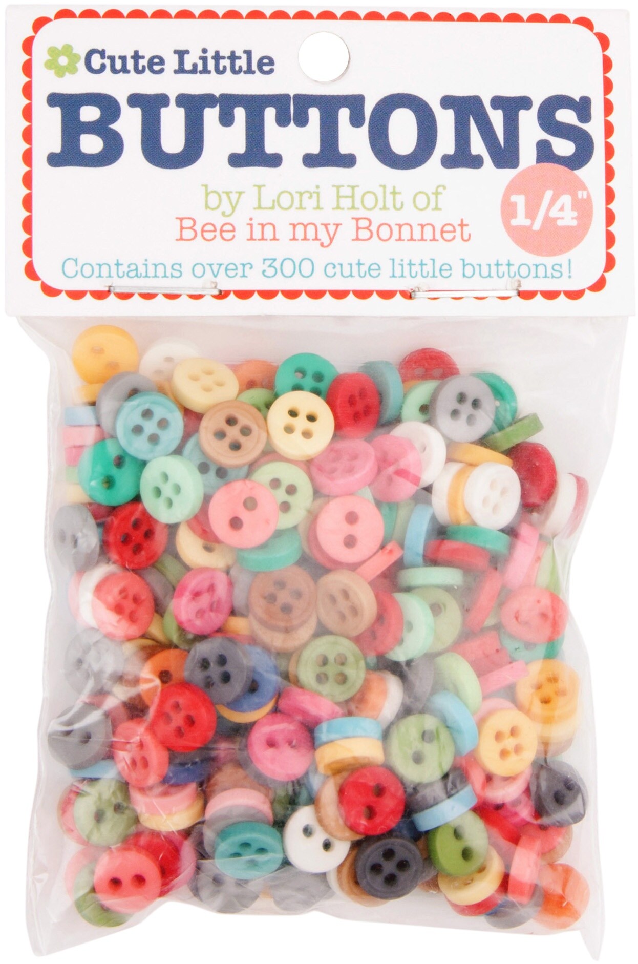 Riley Blake Cute Little Buttons Assortment 300/Pkg-1/4" | Michaels