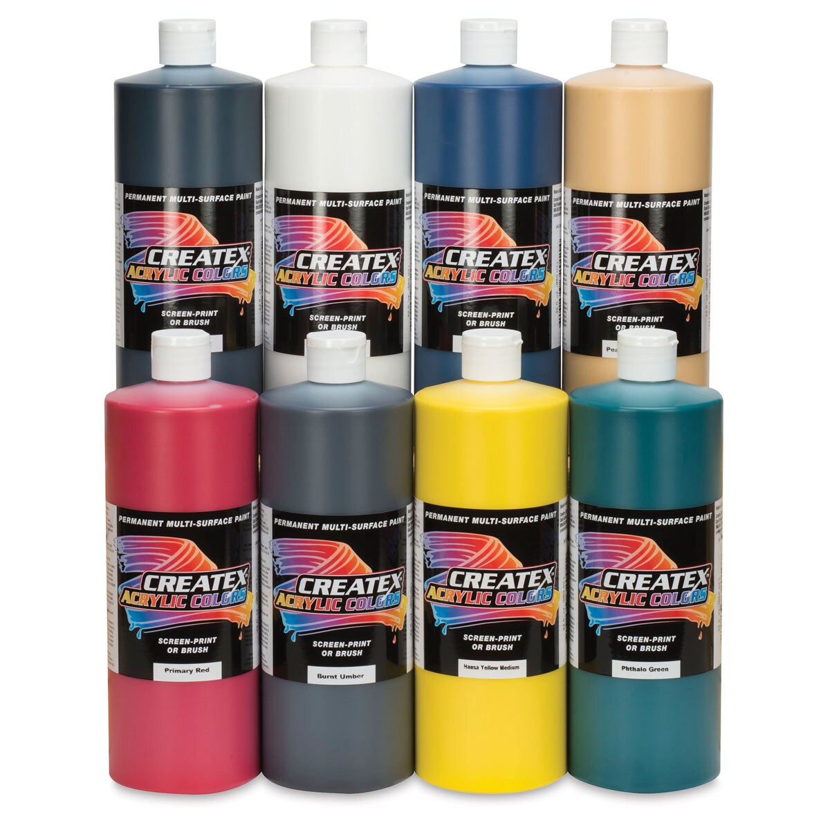 Createx Acrylic Paints - Set of 8, Assorted Colors, Quarts | Michaels