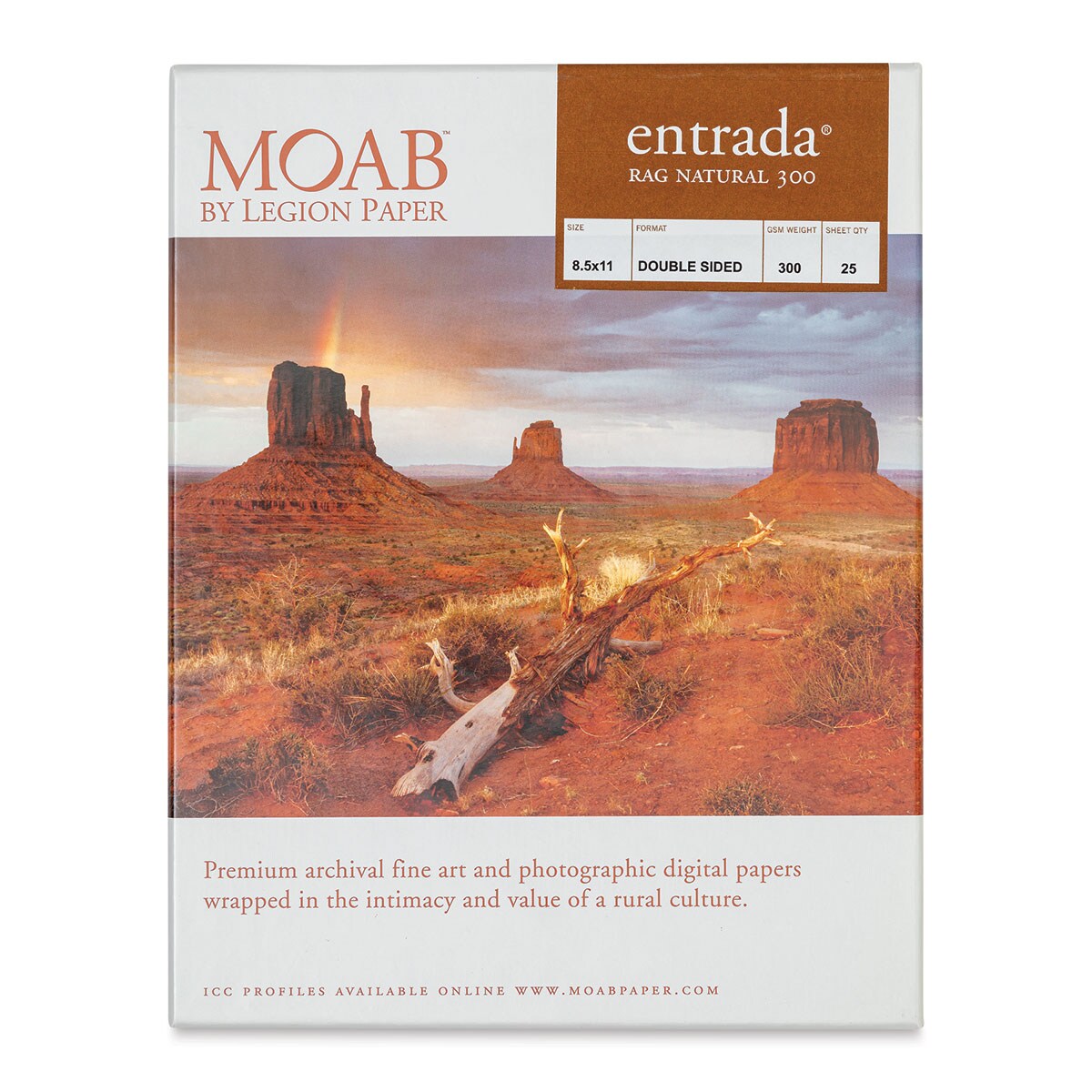 Legion Moab Entrada Digital Rag Paper - 8-1/2" x 11", Natural, 300 gsm ...