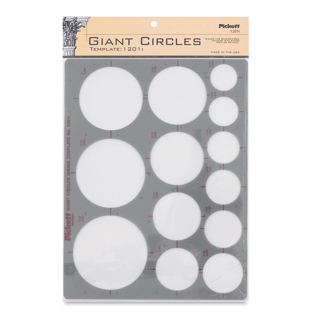 Chartpak Pickett Template - 1201i Giant Circles | Michaels
