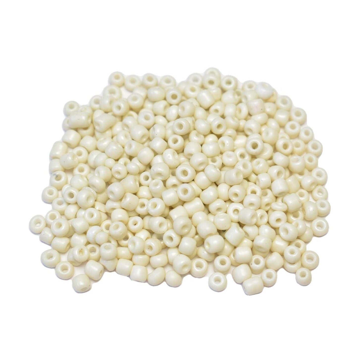 Ivory White Opaque Chinese 6/0 E beads | Michaels