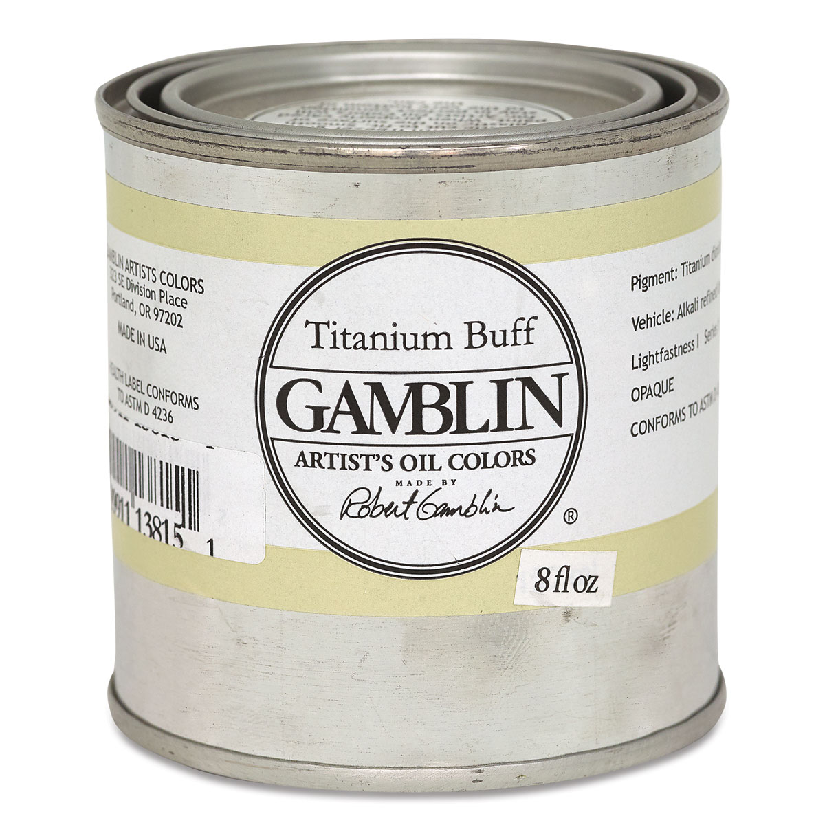 Gamblin Artist's Oil Color - Titanium Buff, 8 oz can | Michaels