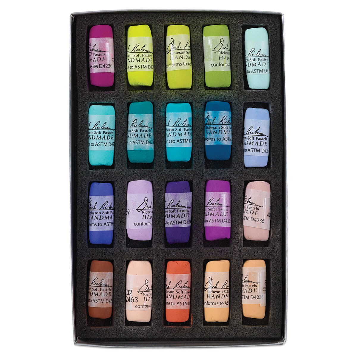 Richeson Soft Handrolled Pastels - Color Wheel, Tertiary, Set of 20 ...