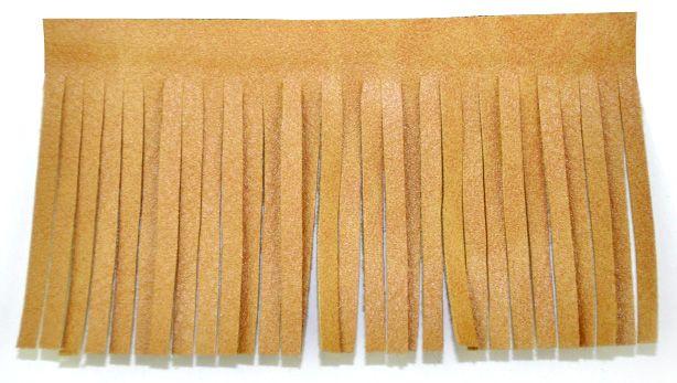 Belagio Faux Leather Fringe Trim, 2" Wide, 25-Yard Bolt, Sable | Michaels