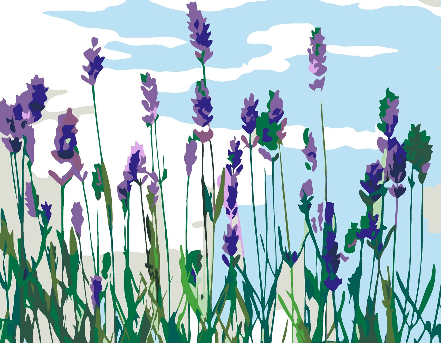 Artwille DIY Paint by Numbers for Adults and Kids, Acrylic Painting Kit - "Flowers 2.17", 13.8 x ...