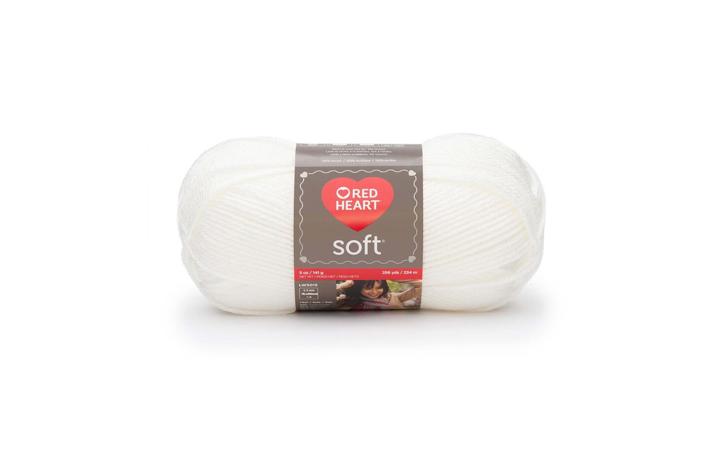 C&C Red Heart Soft Yarn 5oz 256yd White | Michaels