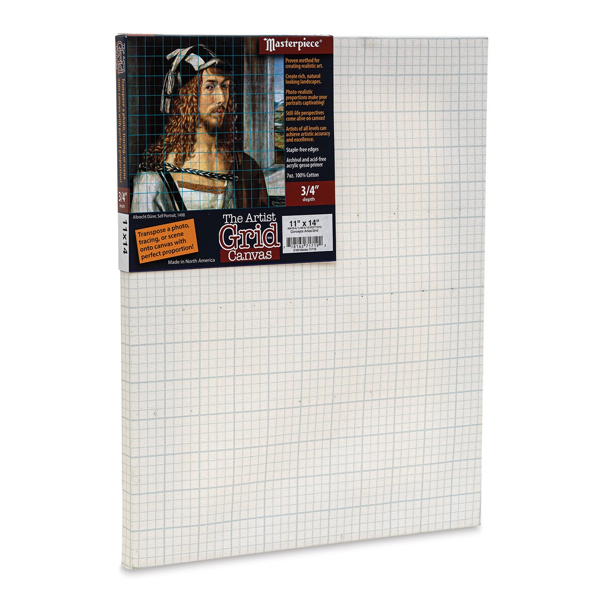 The Artist Grid 3/4" Profile Cotton Canvas - 11" x 14", Artist Grid ...