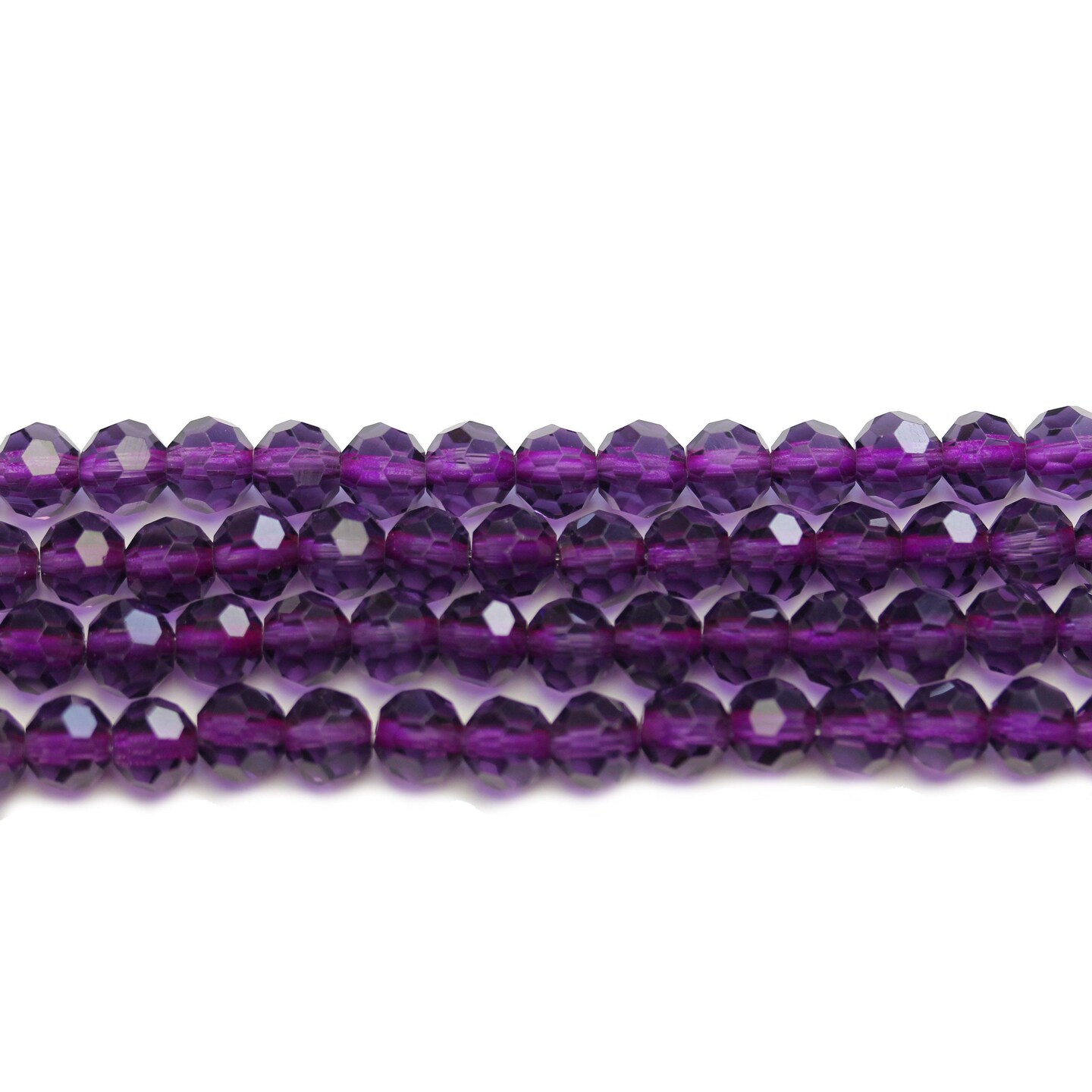 Purple Glass Round 6mm | Michaels