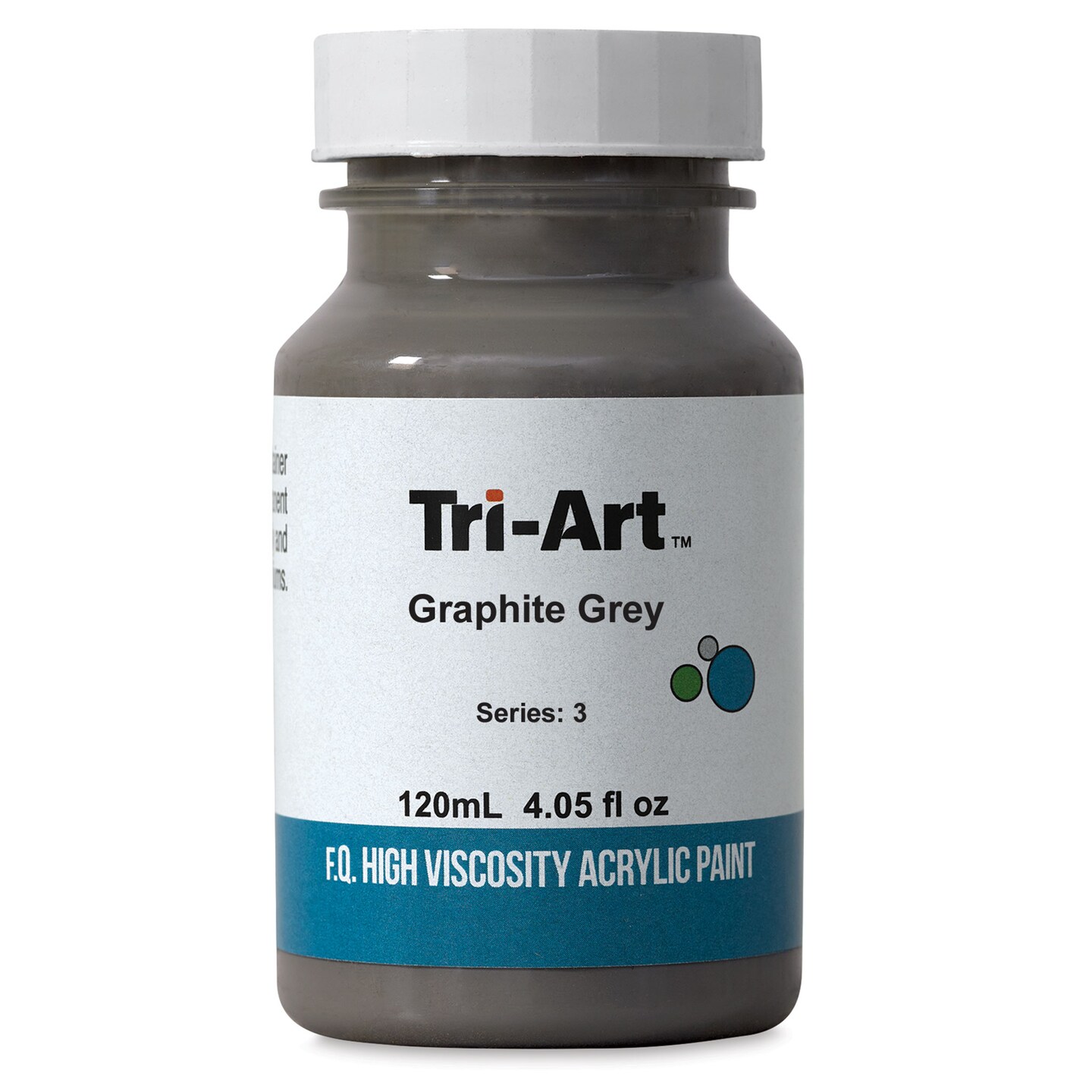 Tri-Art High Viscosity Artist Acrylic - Graphite Gray, 120 ml jar ...