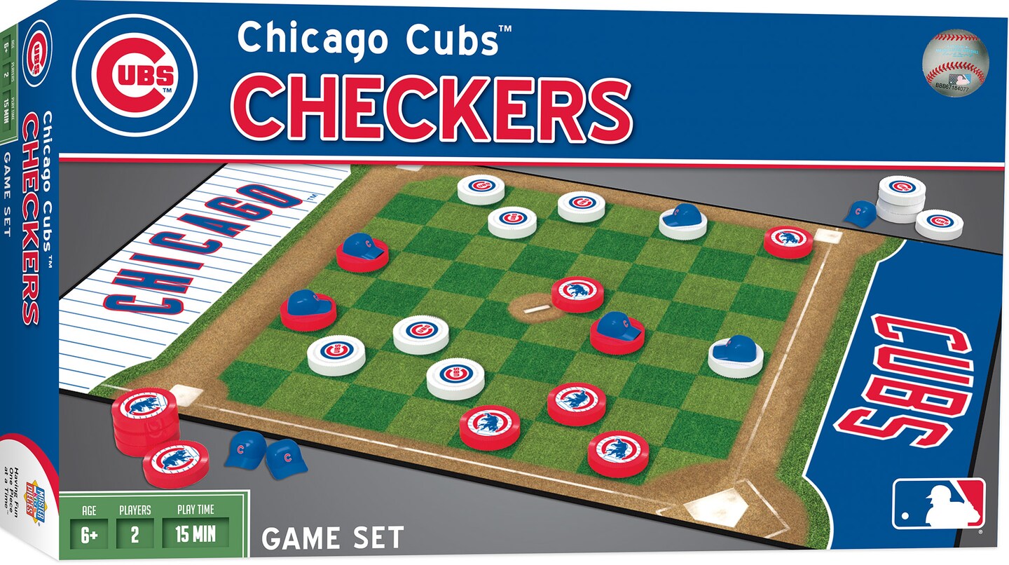MasterPieces Officially licensed MLB Chicago Cubs Checkers Board Game ...