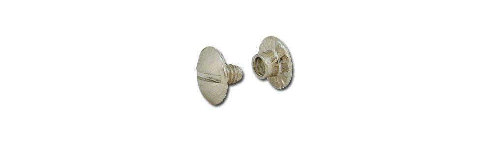 Tandy Leather Screw Post Open Back 1/8 (3 mm) Nickel Plate 10/pk 1296 ...