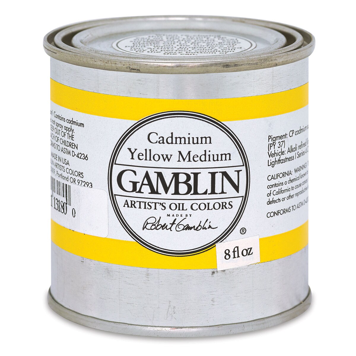 Gamblin Artist's Oil Color - Cadmium Yellow Medium, 8 oz Can | Michaels