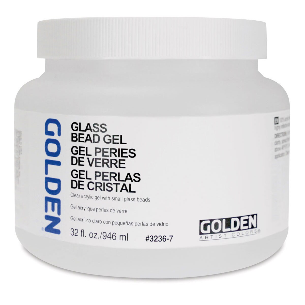 Golden Acrylic Gel Medium - Glass Bead, 32 oz jar | Michaels