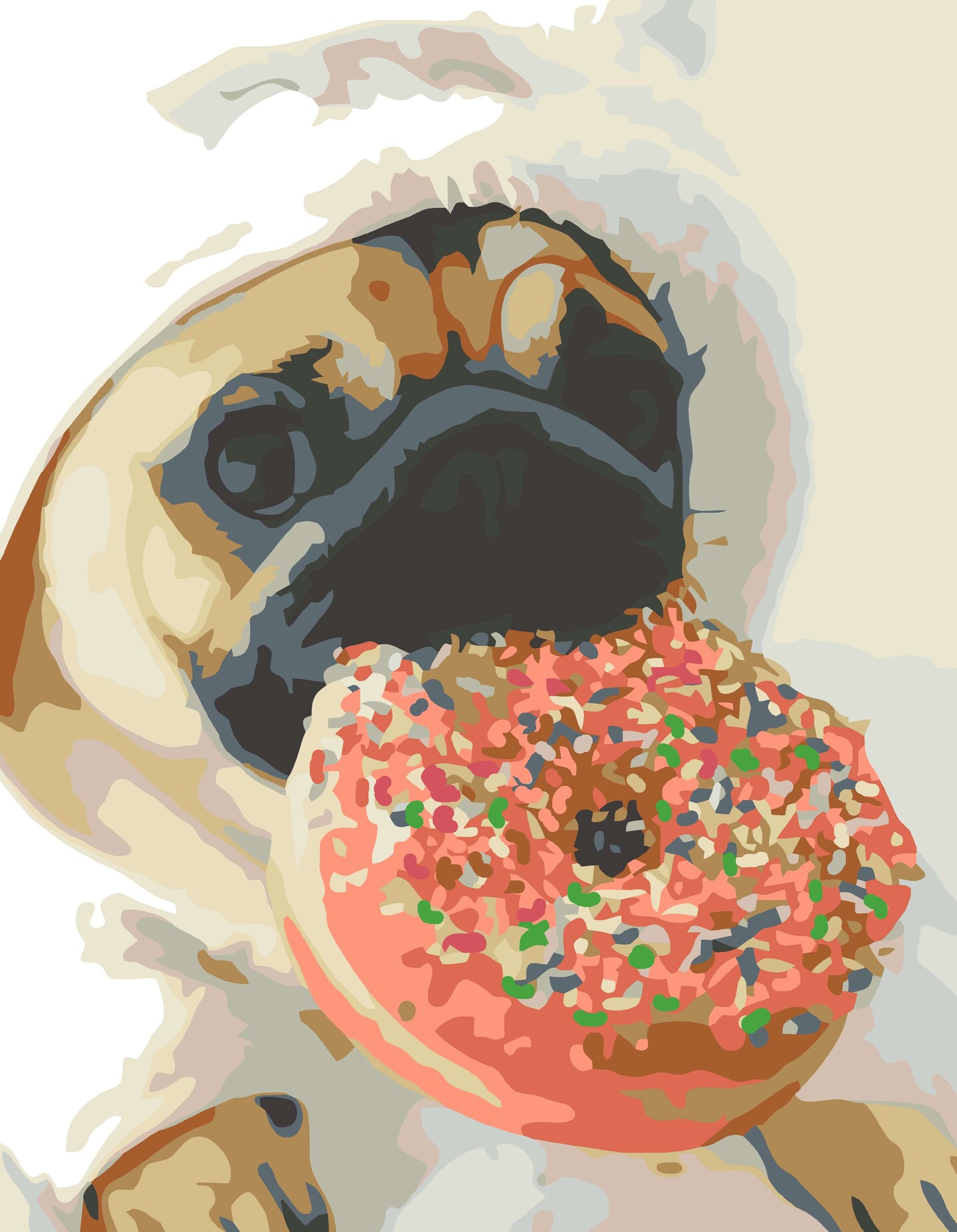 Artwille DIY Paint by Numbers for Adults and Kids, Acrylic Painting Kit - "Animals and birds 7. ...