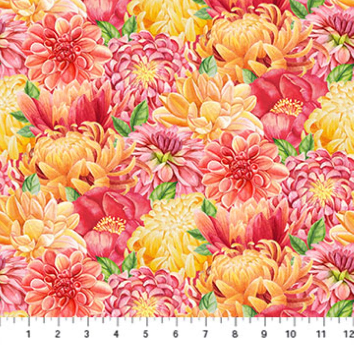 Morning Blossom Packed Floral Cotton Fabric by Northcott BTY | Michaels