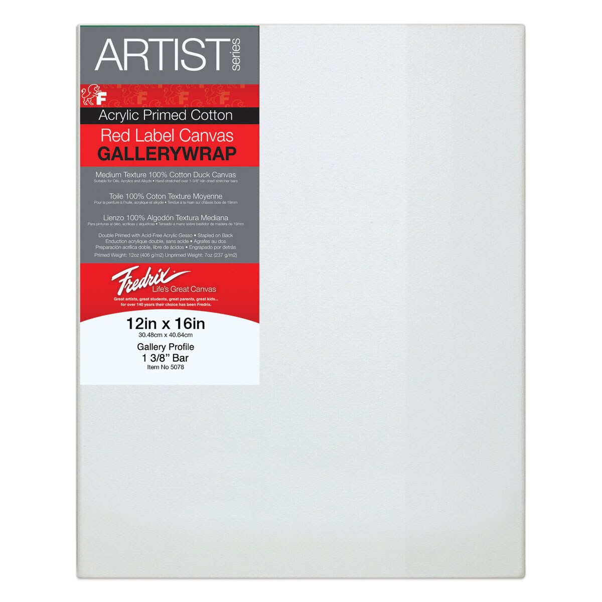 Fredrix Profile Cotton Canvas - 12" x 16", Gallerywrap | Michaels