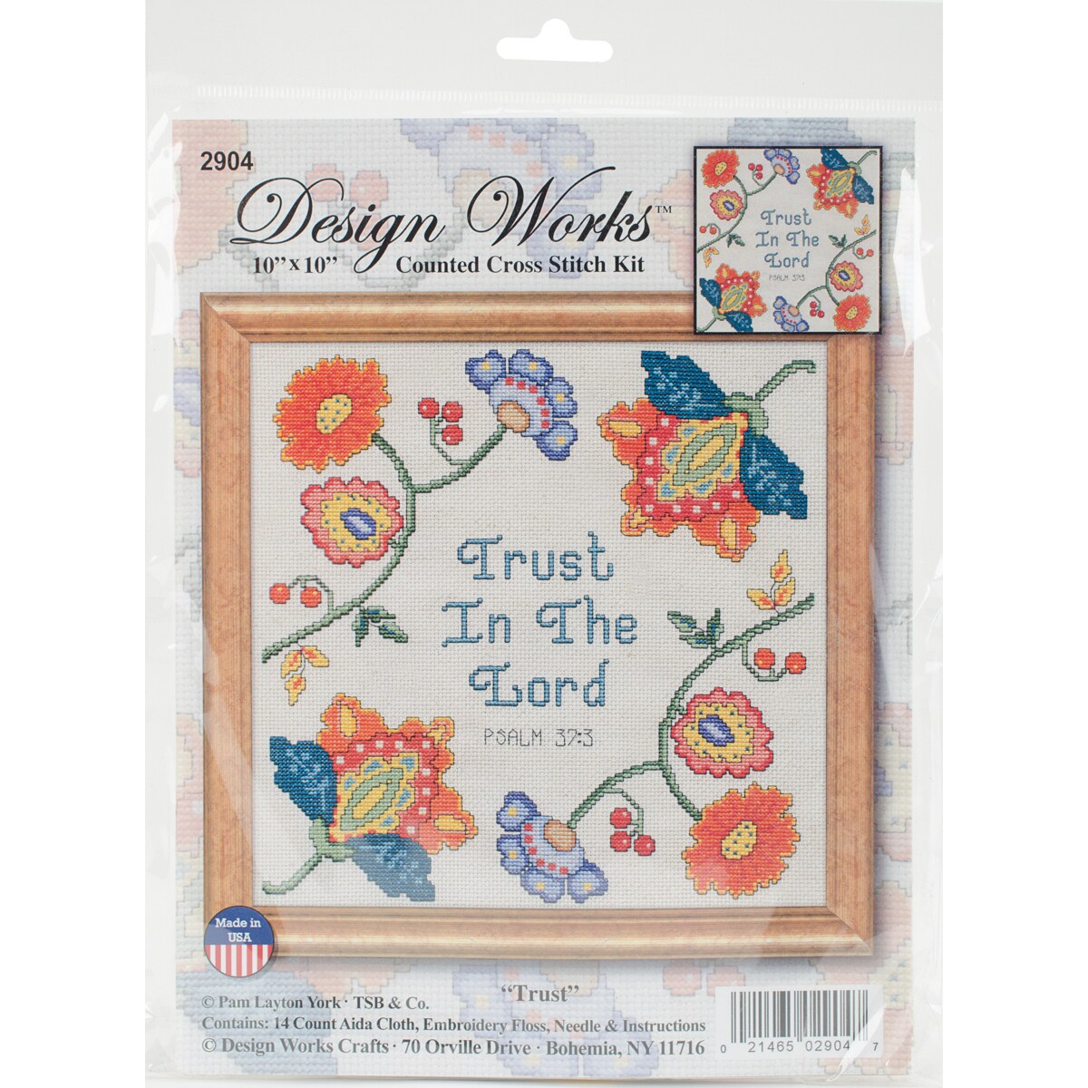 Design Works Counted Cross Stitch Kit 10"X10" -Trust (14 Count) | Michaels